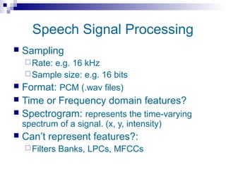 Speech Technology Overview | PPT