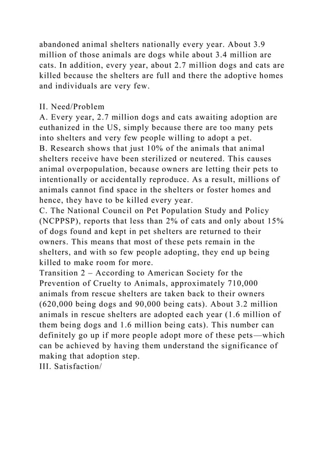 Speech Title Adopt More PetsGeneral Purpose To PersuadeSpe.docx