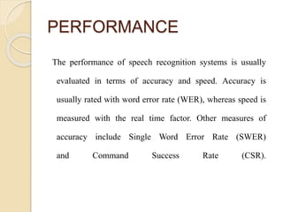 Speech to text conversion | PPTX