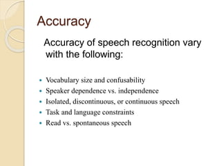 Speech to text conversion | PPTX