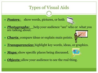 Speech visual aids | PPT