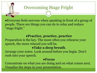 Speech visual aids | PPT