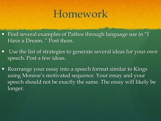 Speech writing | PPTX