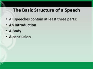 Speech writing | PPTX