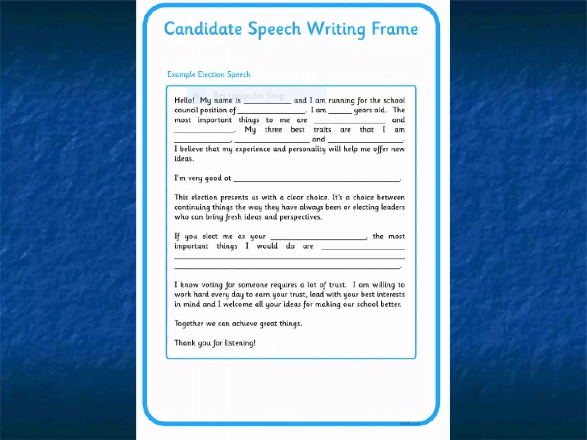 Speech writing | PPT