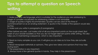 Speech Writing.pdf to help people talk all the time | PPT