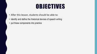 Speech writing | PPTX