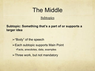 Speech Writing Basics - Sheri Saginor | PDF