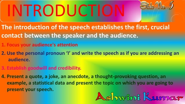 Speech writing for class xi and xii | PDF