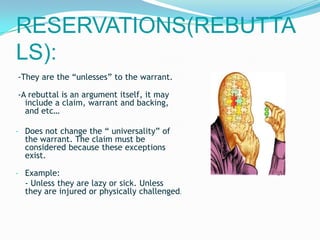 Toulmin Model extra credit | PPTX