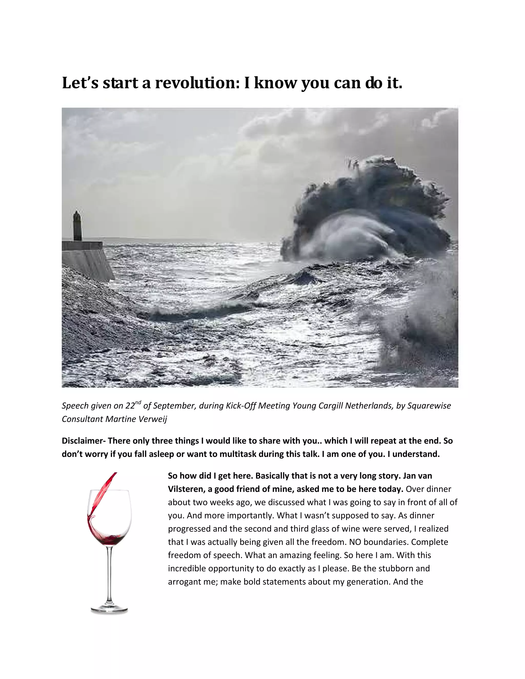 Why Generation Y Should And Can Start A Revolution Pdf