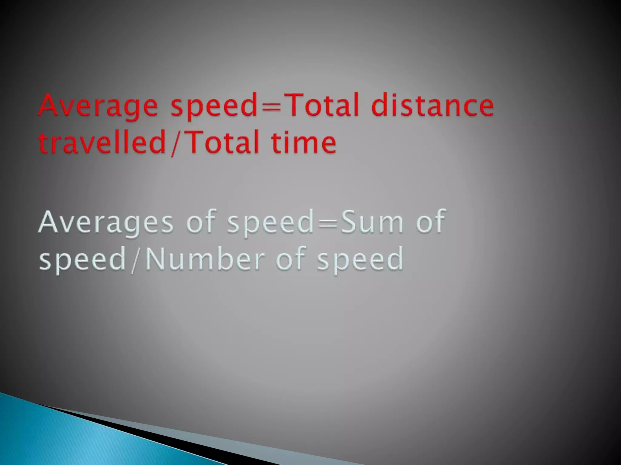 Speed | PPT