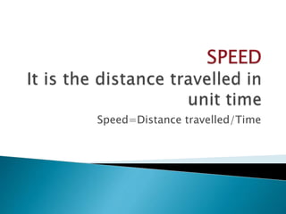 Speed | PPT
