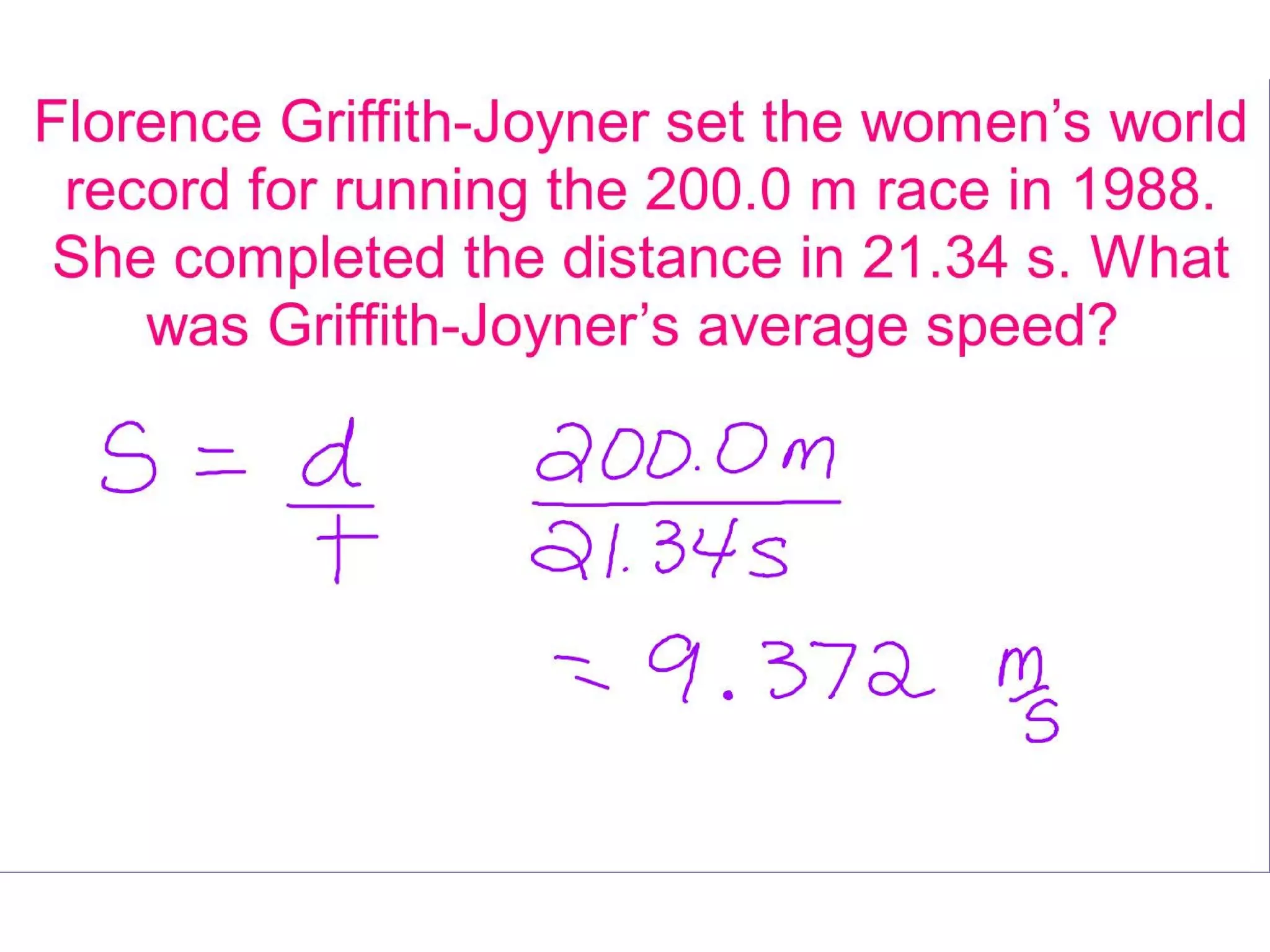 Calculating Speed | PPT