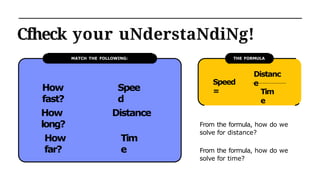 motion, speed, velocity power point pres | PPTX