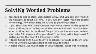 motion, speed, velocity power point pres | PPTX