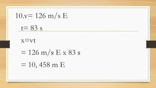 Speed and Velocity Science_Grade - Seven | PPTX
