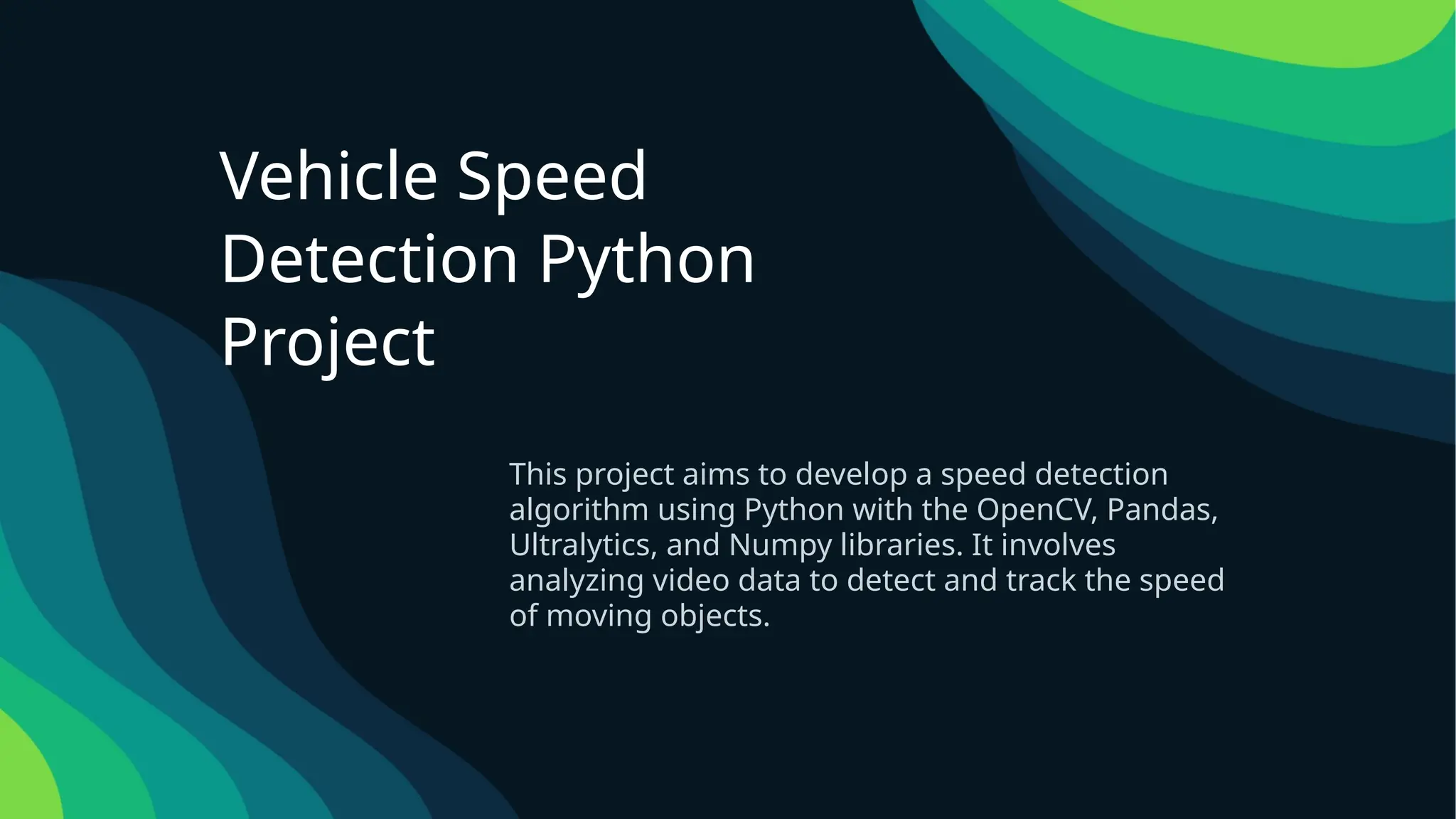 Speed Detection Python Project Komalpptx Computing Technology