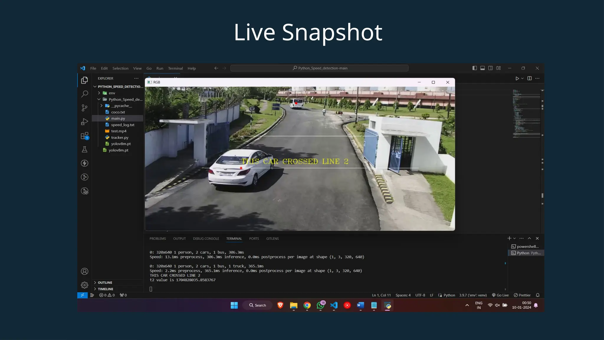 Speed Detection Python Project Komalpptx Computing Technology