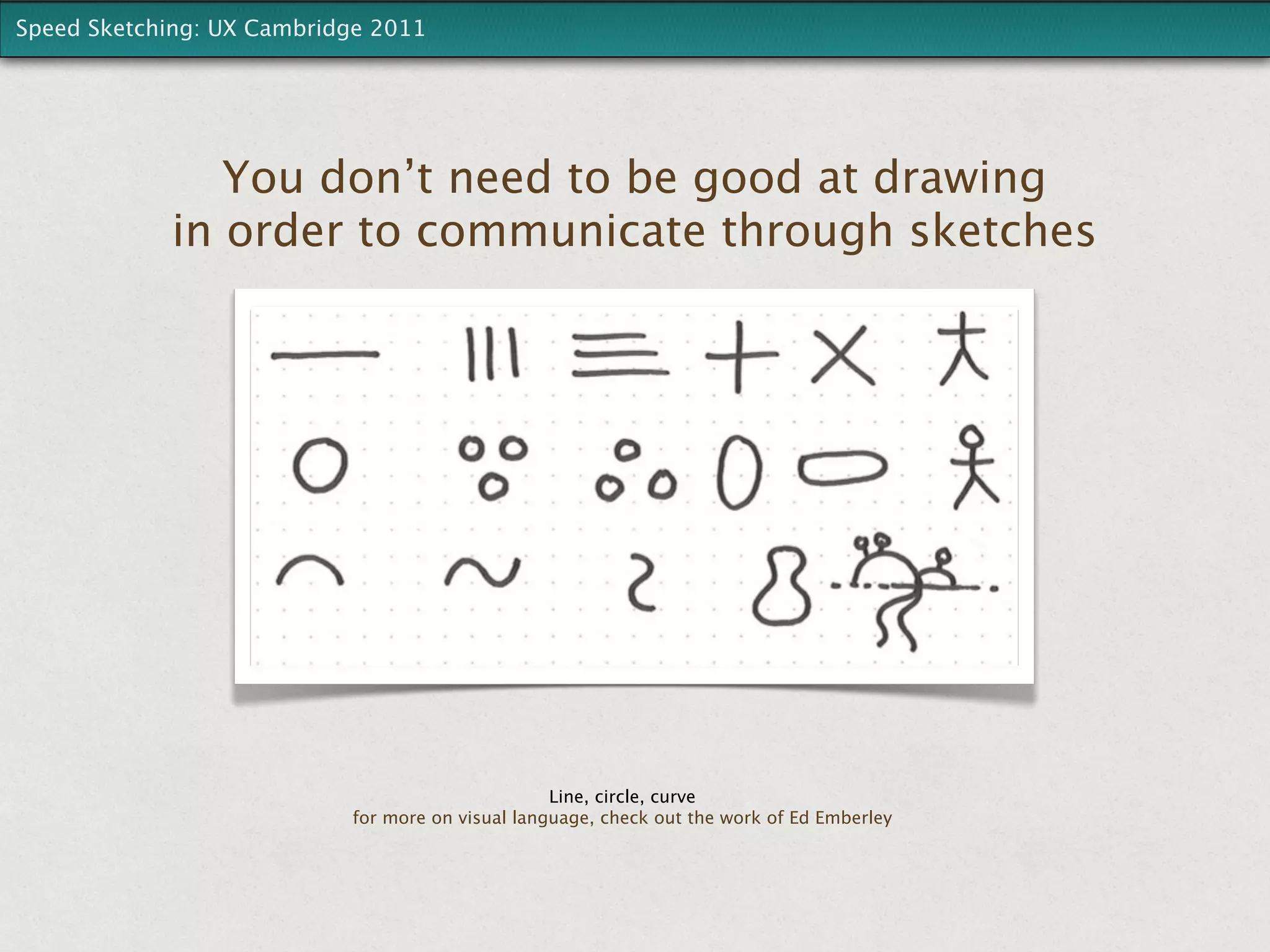 Speed sketching UX Cambridge 2011 | PPT