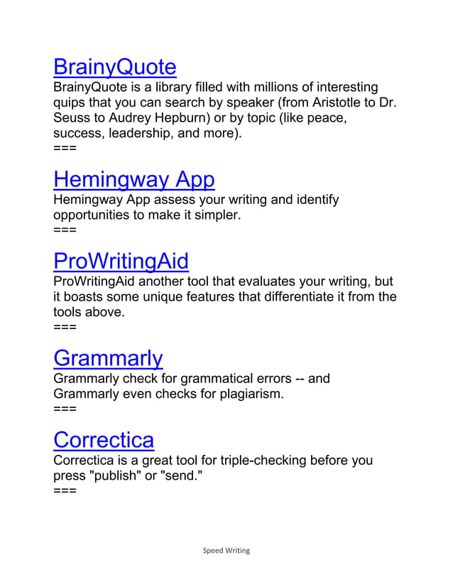 Speed Writing Guide - How To Increase Speed Writing | PDF