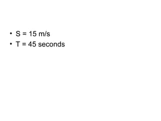 Speed and Acceleration Practice | PPT