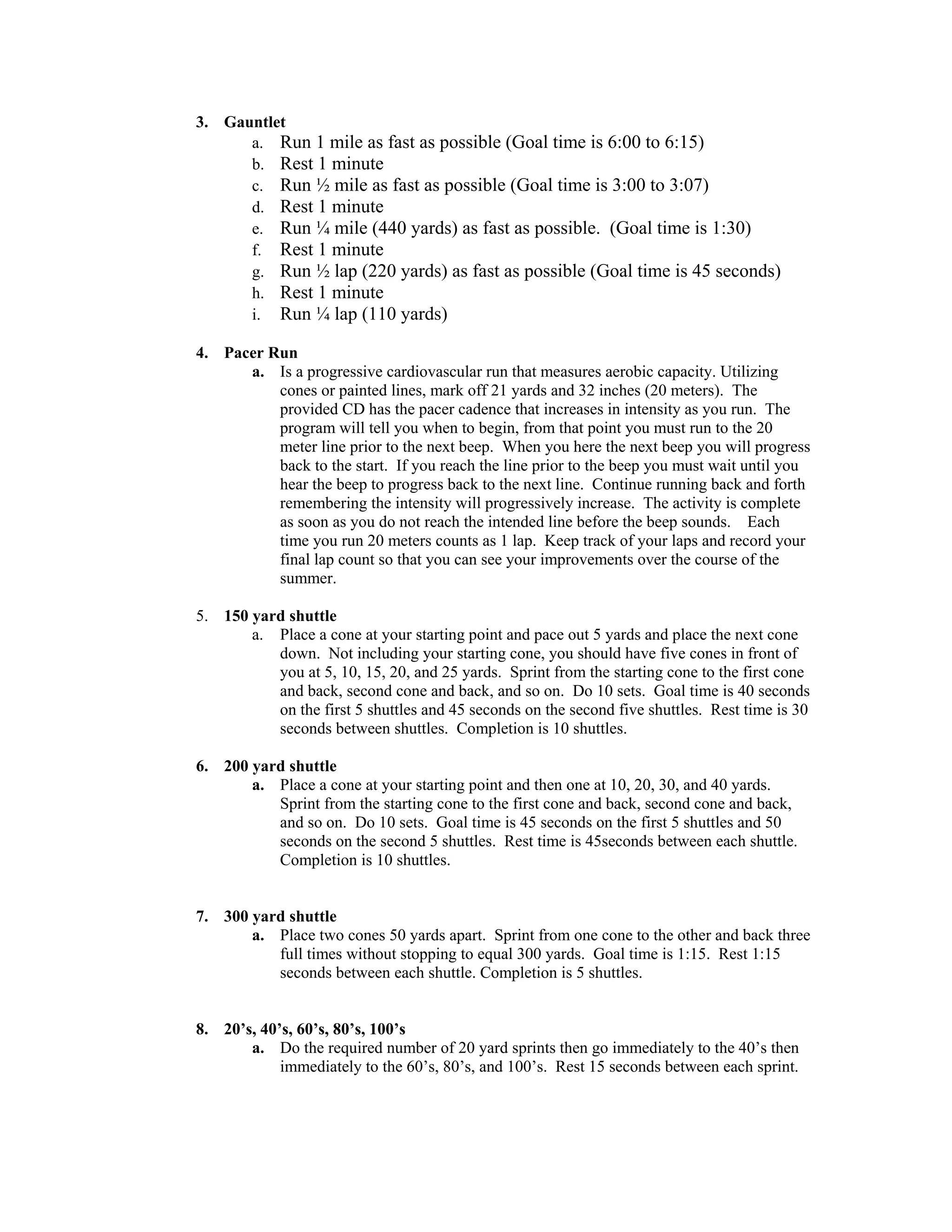 Speed & agility information | PDF