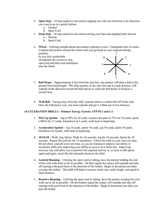 Speed & agility information | PDF