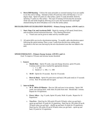 Speed & agility information | PDF