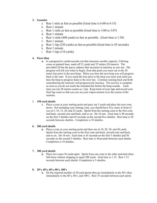 Speed & agility information | PDF