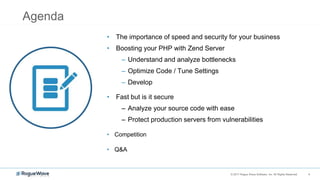 Speed and security for your PHP application | PPT