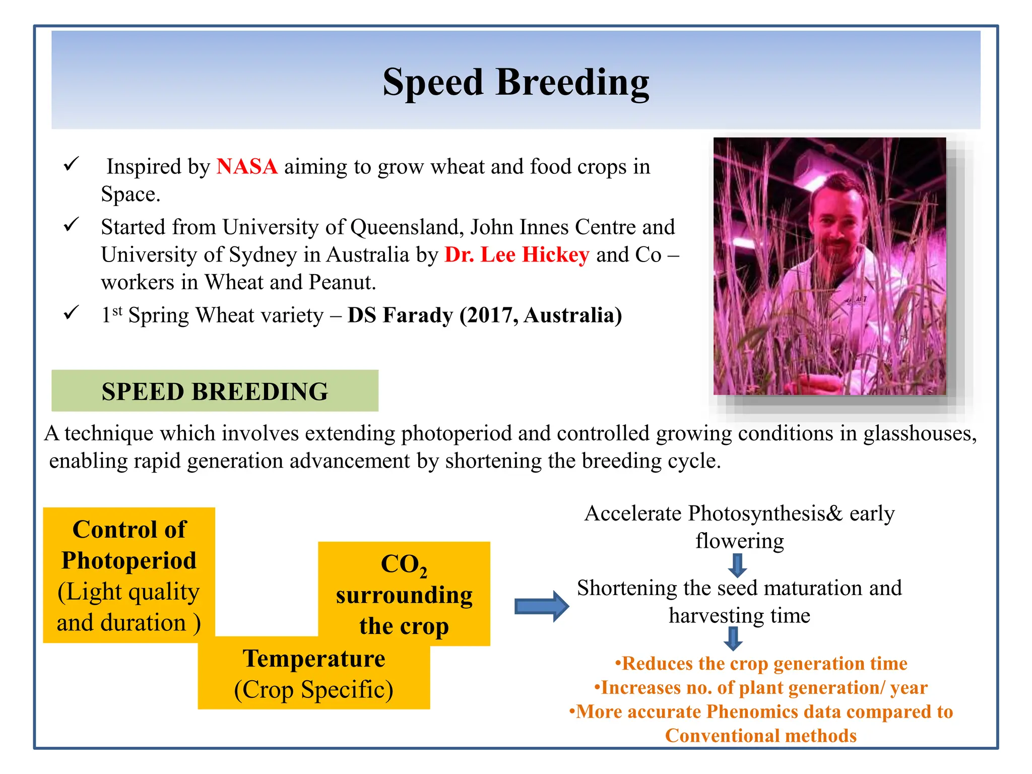 Speed Breeding in Vegetable Crops- innovative approach for present era ...