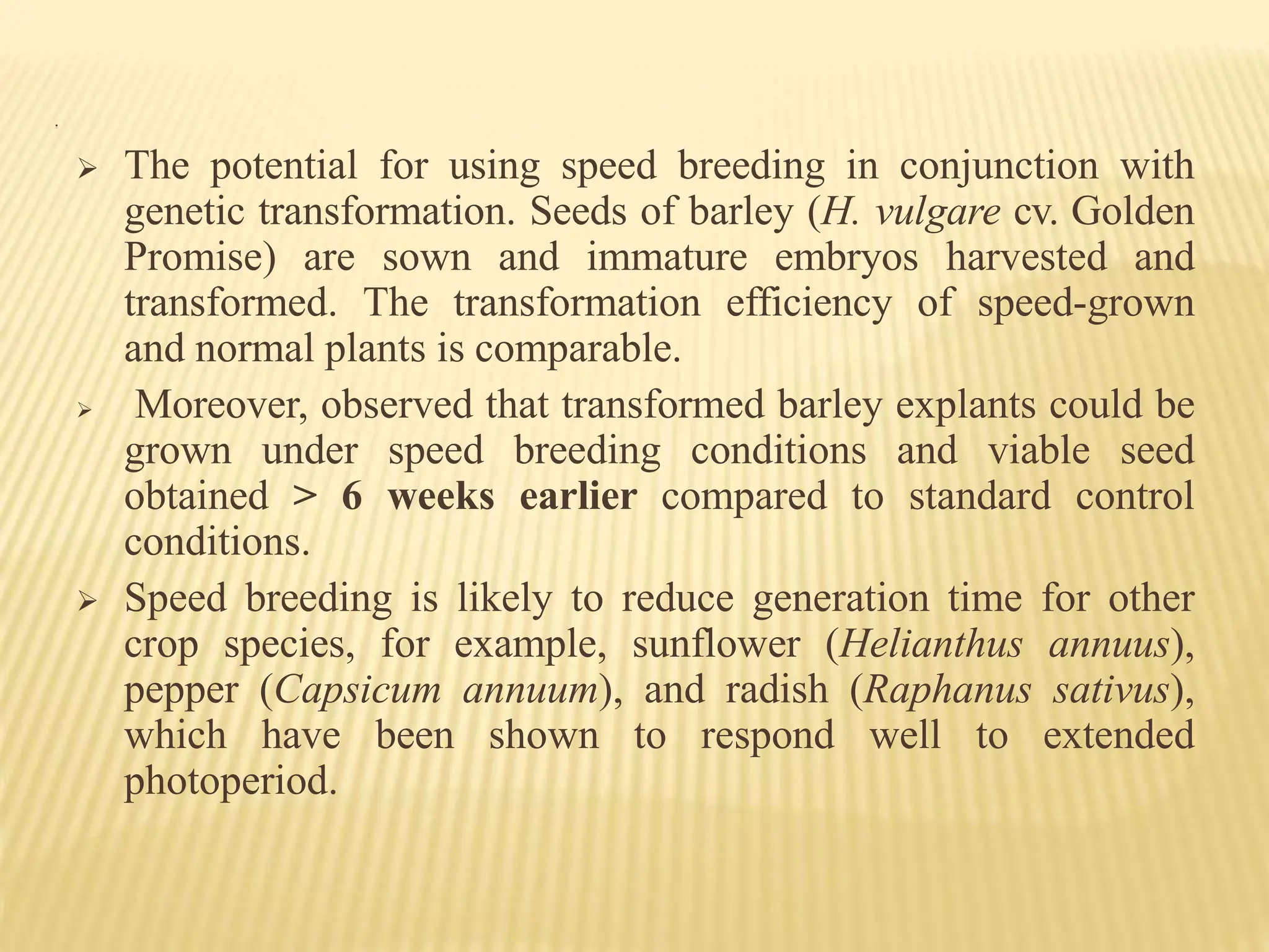 Speed breeding FOR CROP IMPROVEMENT PPT..pptx