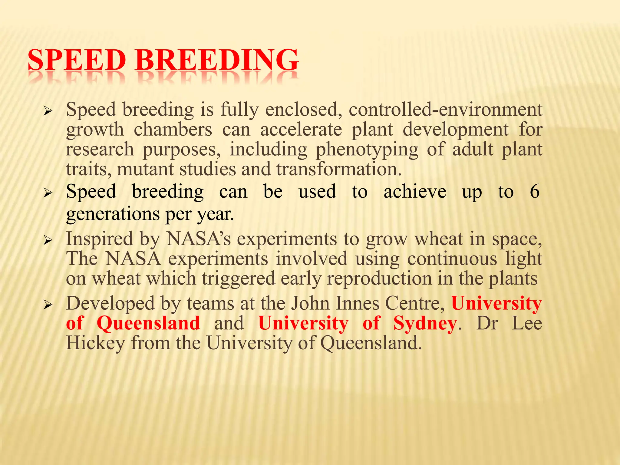 Speed breeding FOR CROP IMPROVEMENT PPT..pptx