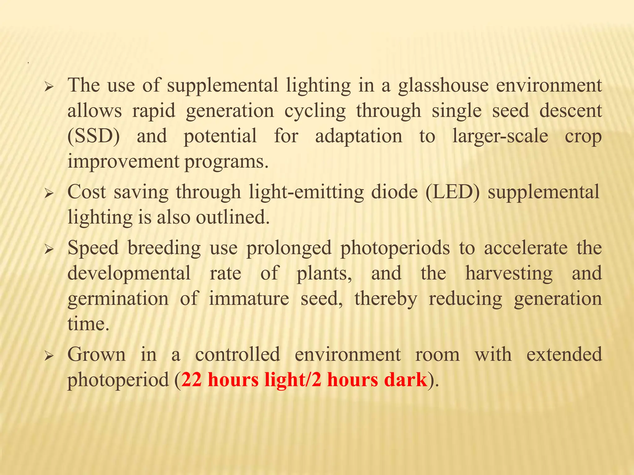 Speed breeding FOR CROP IMPROVEMENT PPT..pptx