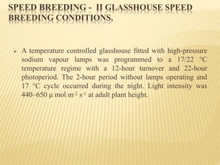 Speed breeding FOR CROP IMPROVEMENT PPT..pptx