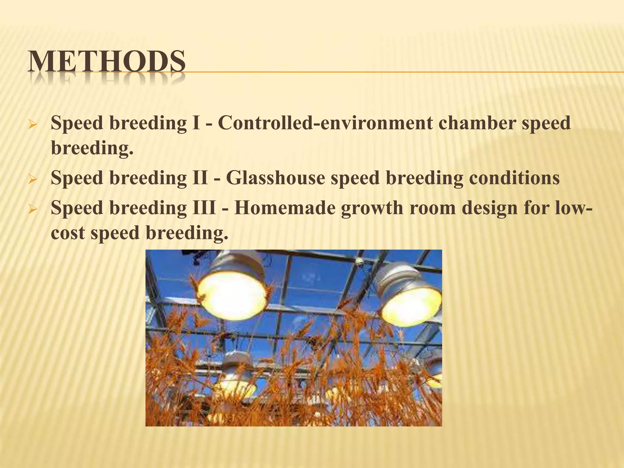 Speed breeding presentation | PPTX