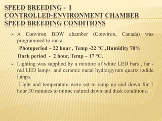 Speed breeding presentation | PPTX