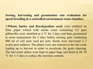 Speed breeding presentation | PPTX