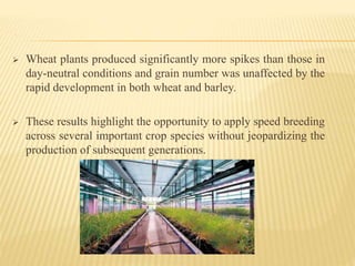 Speed breeding presentation | PPTX