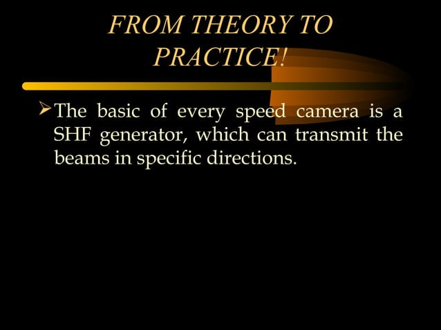 Speed cameras ppt full ... | PPT
