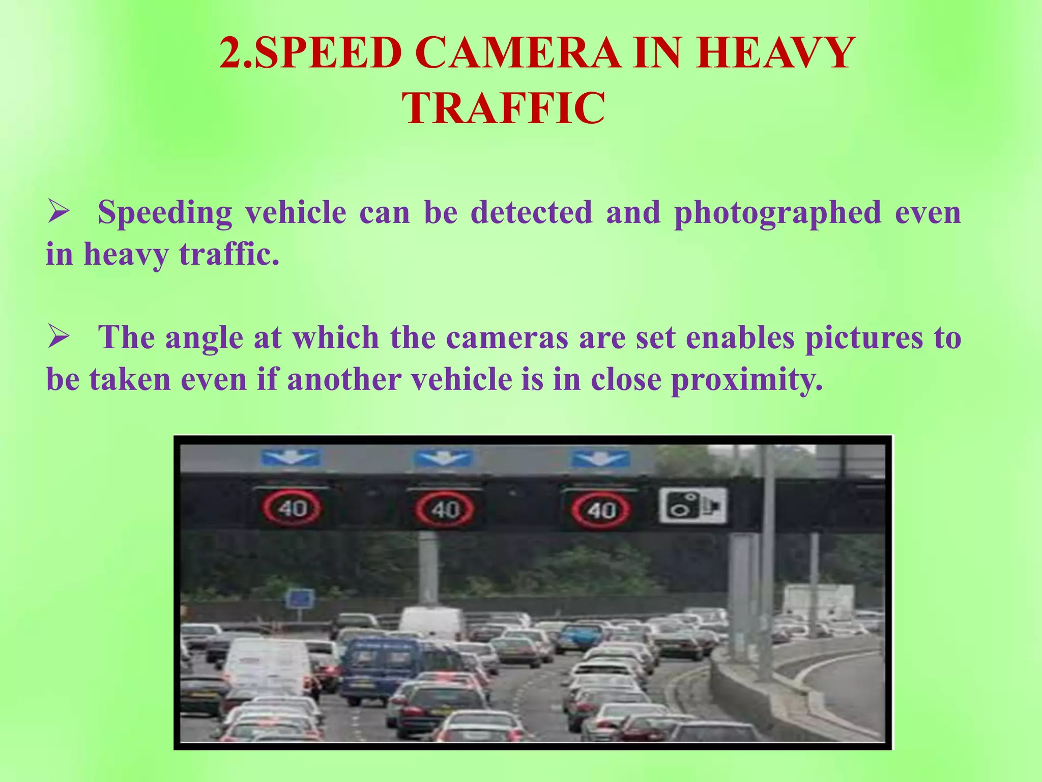 Speed limit enforcement cameras | PPTX