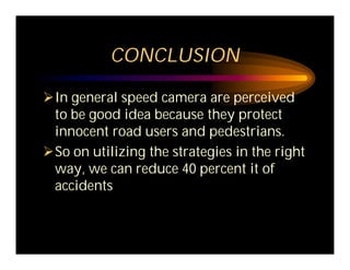 Speed Cameras BY GIRIJA SANKAR DASH | PDF