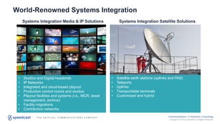 Newtec SATCOM HUB NAB 2019 - Paul Scardino (Speedcast) | PPT
