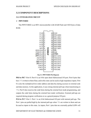 Speed checker on highway using 8051 | PDF
