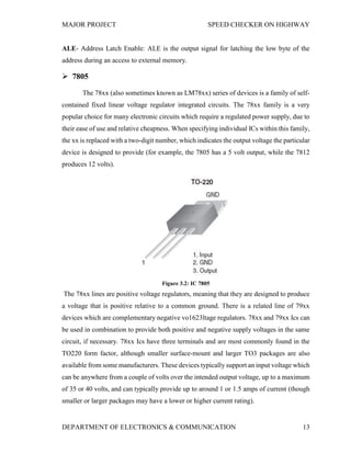 Speed checker on highway using 8051 | PDF