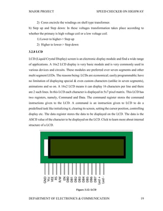 Speed checker on highway using 8051 | PDF