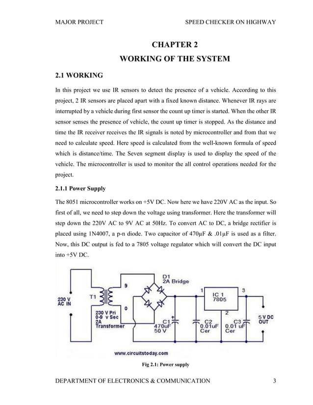Speed checker on highway using 8051 | PDF | Computer Peripherals ...