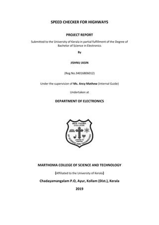 Speed checker for highways | PDF