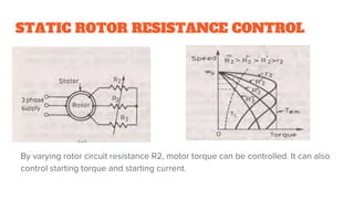 Speed control in 3 phase induction motor | PPTX